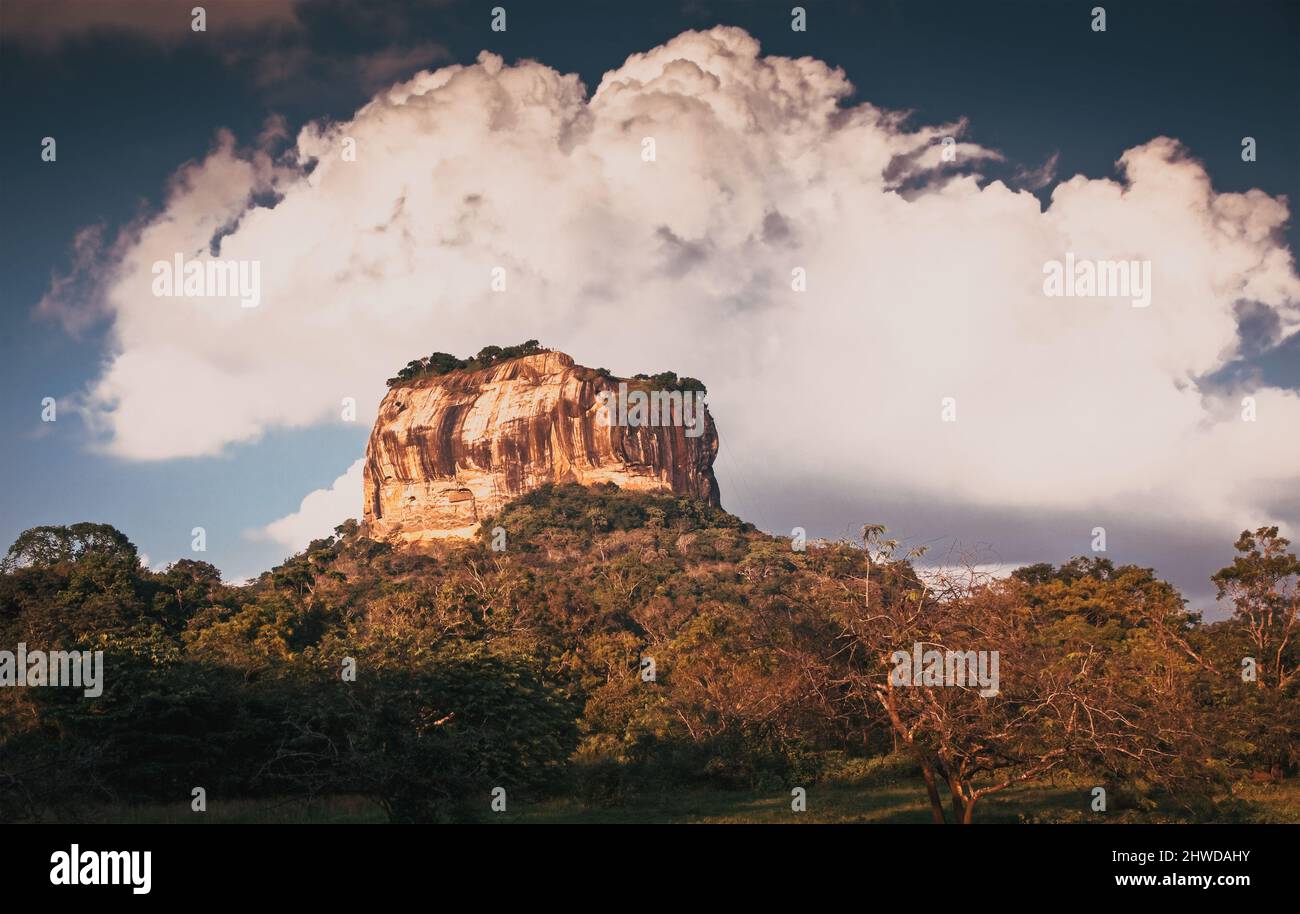 Sigiriya Lion Rock Fortress in Sri Lanka Stock Photo - Alamy