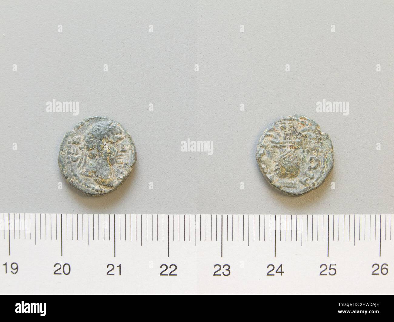 Coin of Hadrian, Emperor of Rome from Elaea. Ruler: Hadrian, Emperor of ...