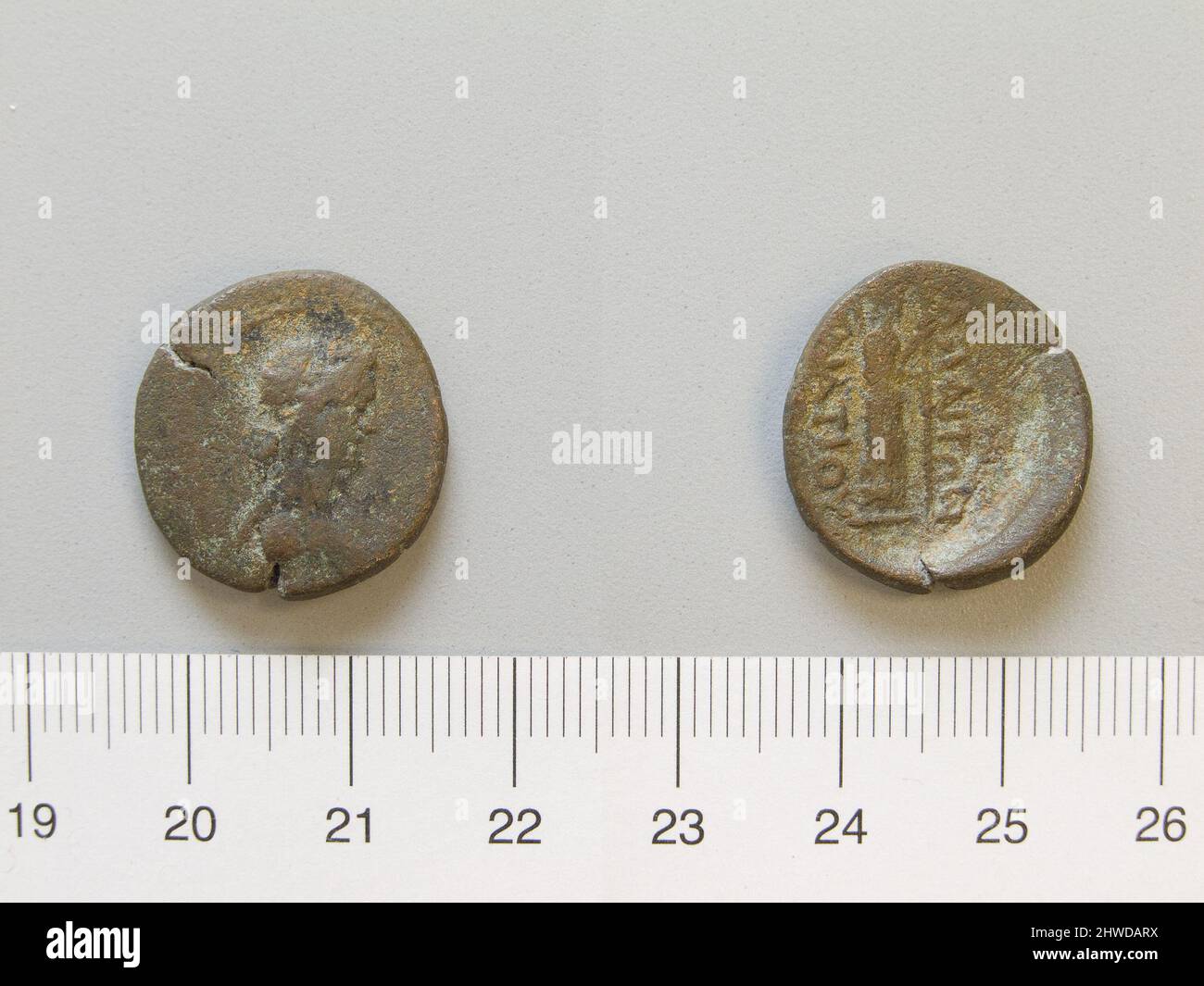 Coin of Augustus, Emperor of Rome from Elaea. Ruler: Augustus, Emperor ...