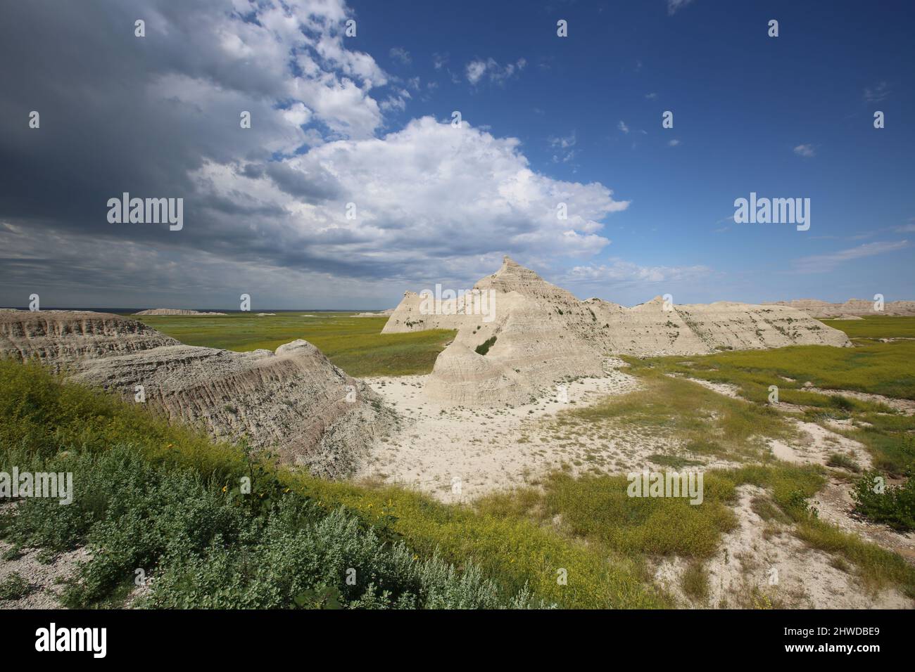 Badlands National Park southwest of South Dakota, United States Stock ...
