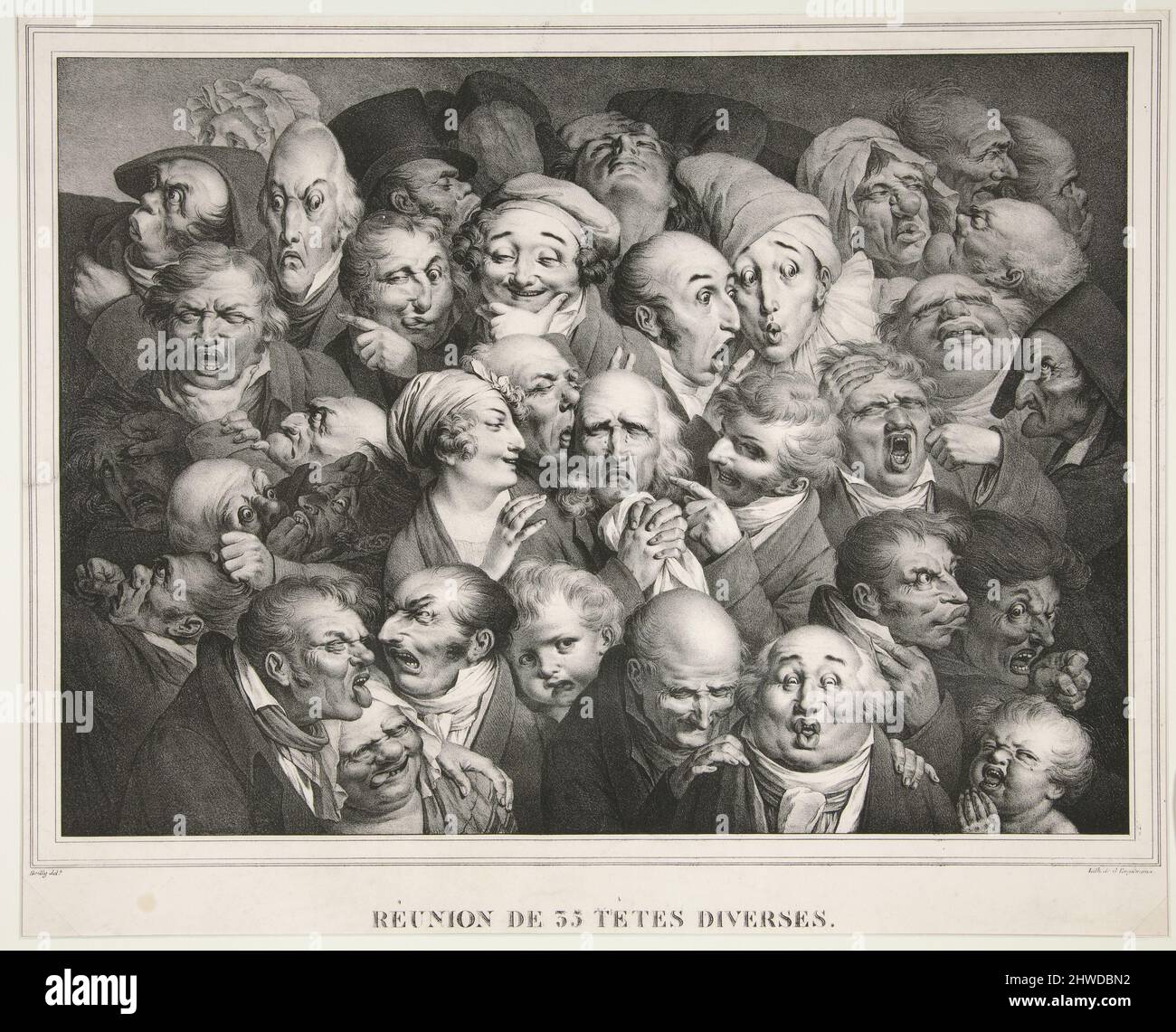 Réunion de 35 têtes diverses (Reunion of 35 Different Heads ...