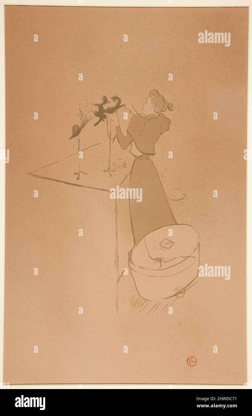 La modiste, Renée Vert (The Milliner, Renée Vert). Artist: Henri de ...