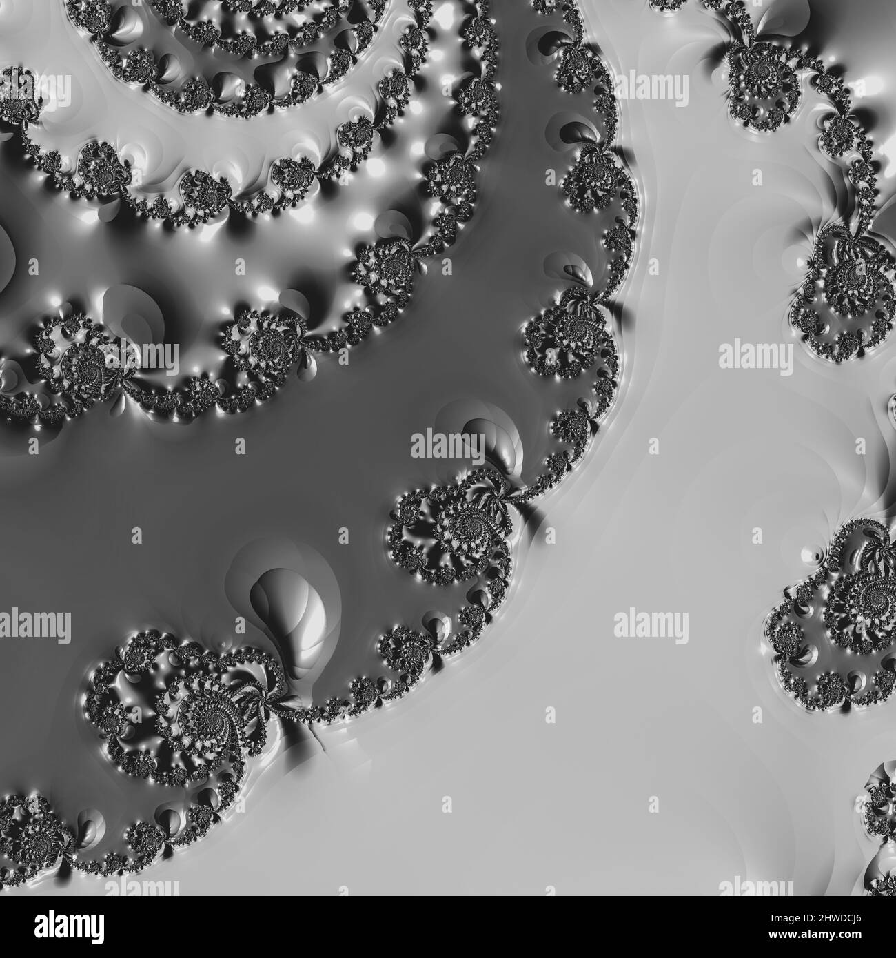 Abstract Computer generated Fractal design. A fractal is a never-ending ...