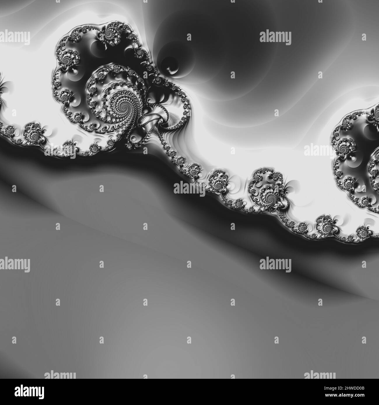 Abstract Computer generated Fractal design. A fractal is a never-ending ...