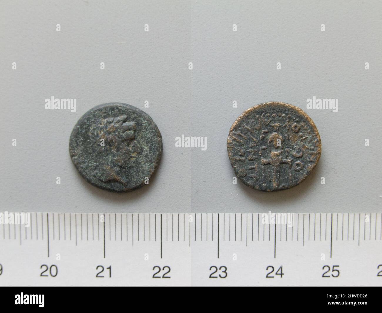 Coin of Tiberius, Emperor of Rome from Ephesus. Ruler: Tiberius ...