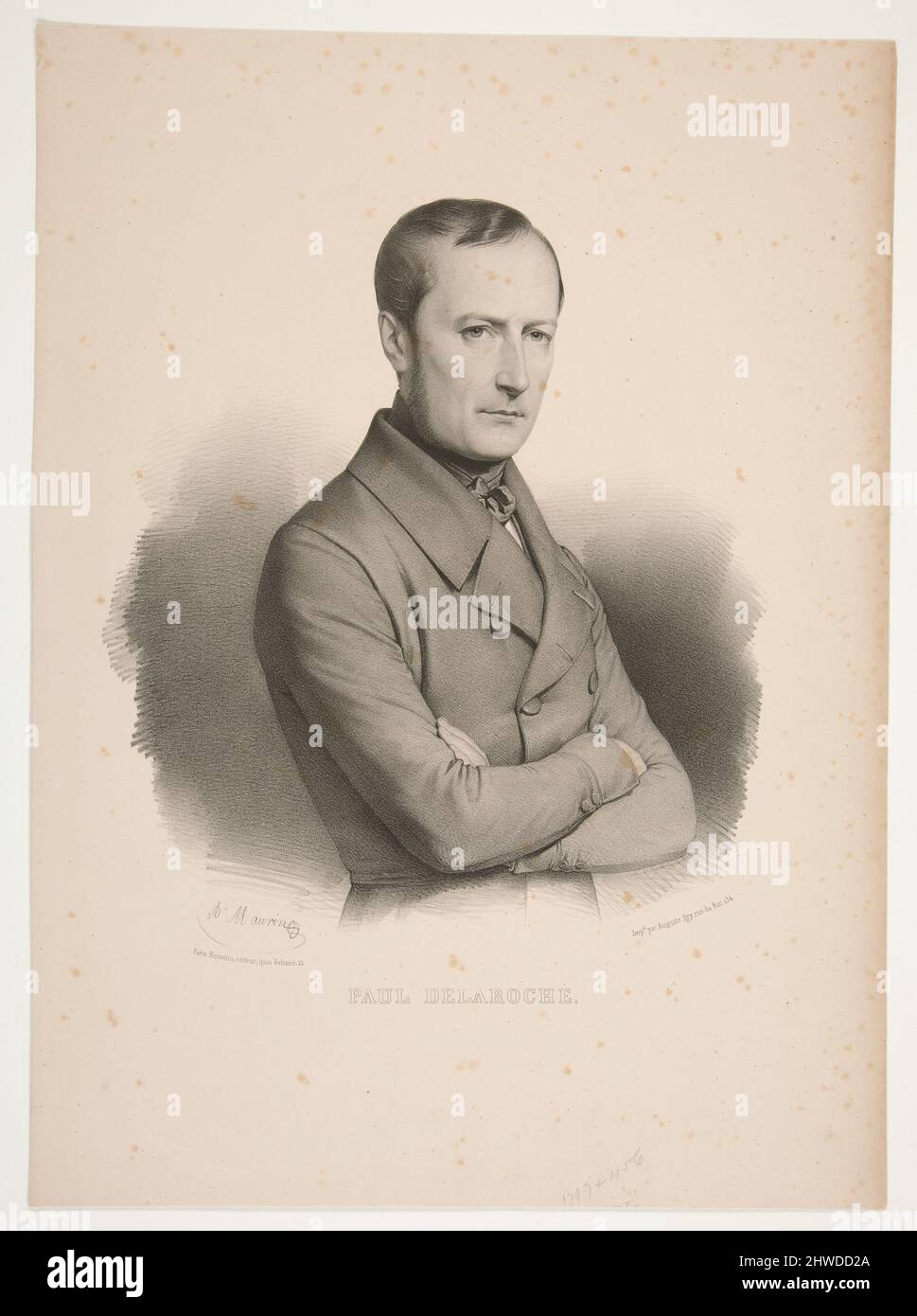 Portrait of Paul Delaroche. Artist: Antoine Maurin, French, 1793–1860 ...