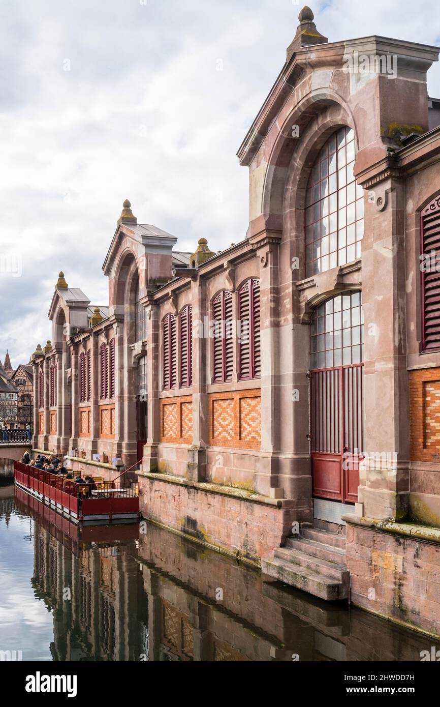 Colmar historic centre with market hall Stock Photo - Alamy