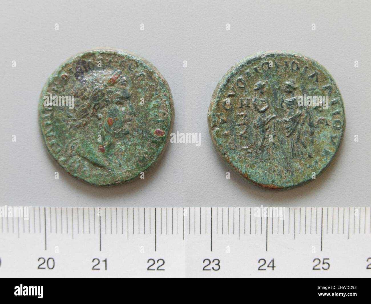 Coin of Domitian, Emperor of Rome from Ephesus. Ruler: Domitian ...