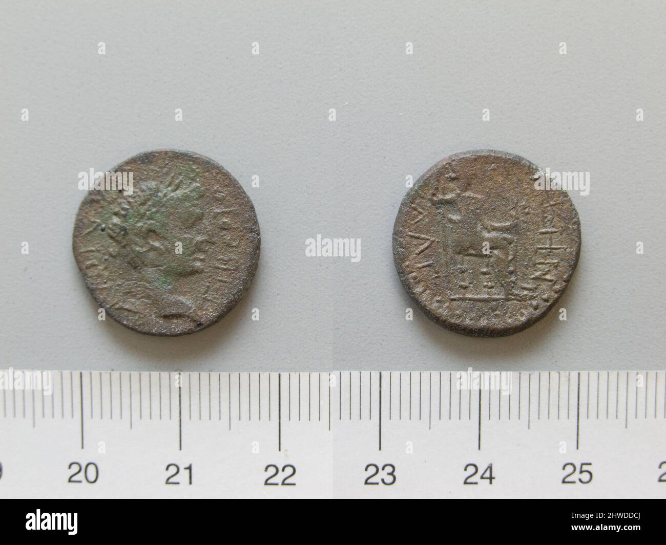 Coin of Tiberius, Emperor of Rome from Magnesia. Ruler: Tiberius ...