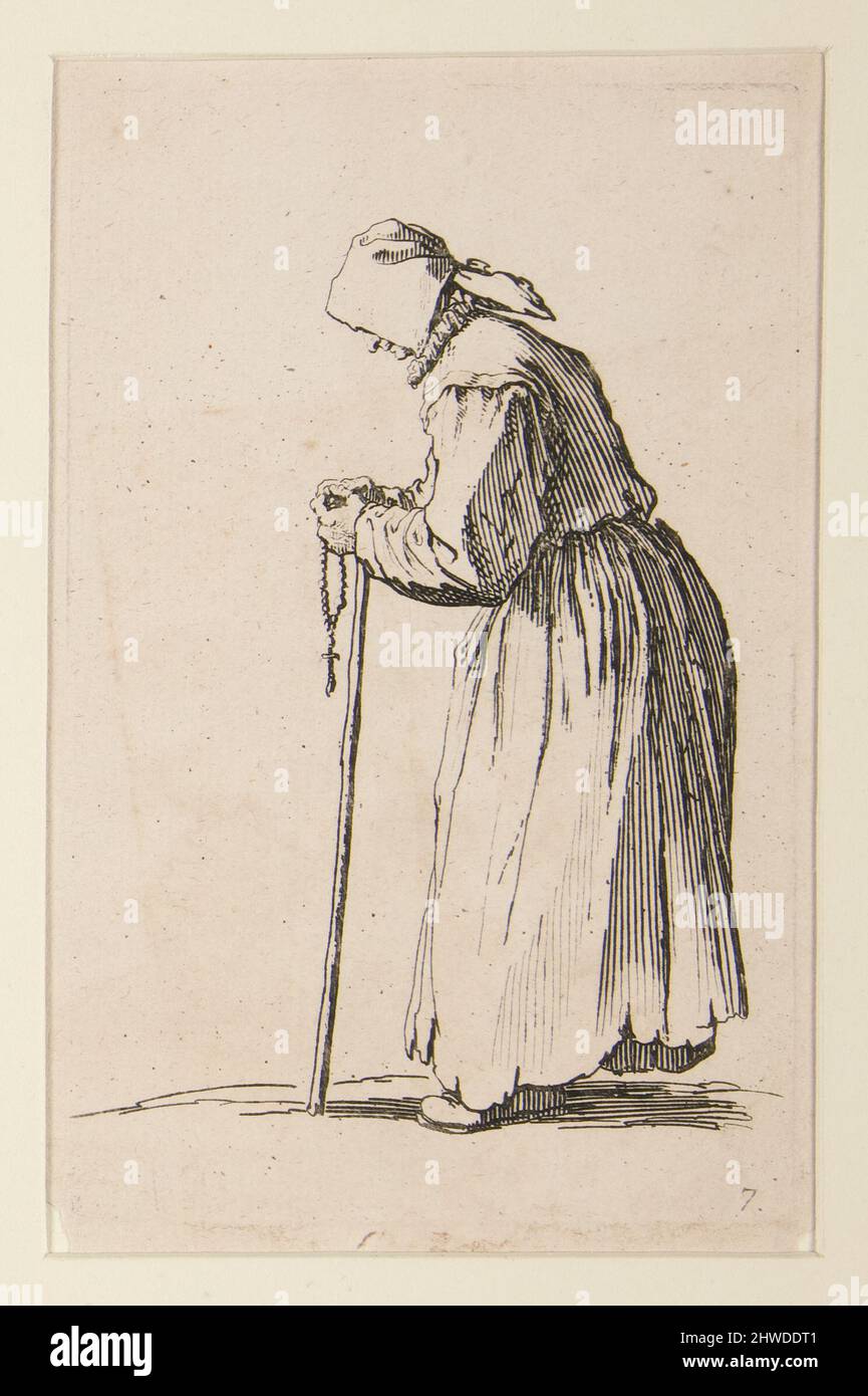 Beggar woman with rosary, from The Beggars (La mendiante aux rosaire ...