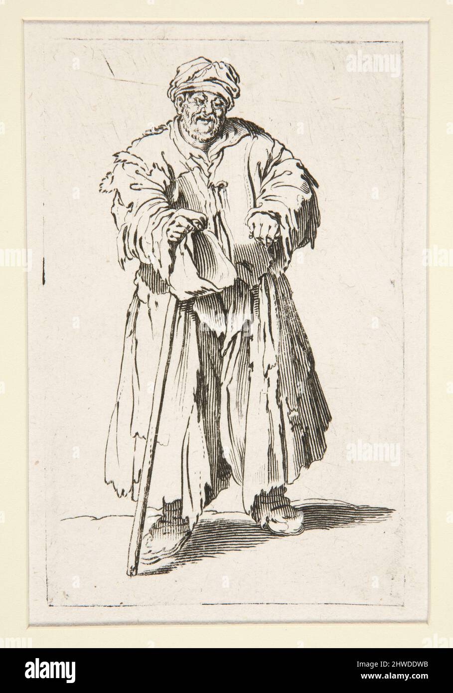Le mendiant obese aux yeux baisses. Artist: Unknown After: Jacques ...