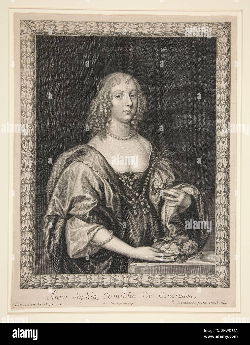 Anna Sophia, Countess of Carnarvon-from a series called the Twelve ...