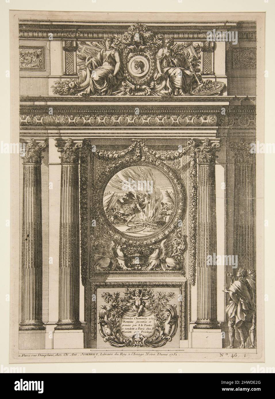 Grandes Cheminees a la Romaine. Artist: Jean Le Pautre, French, 1618 ...