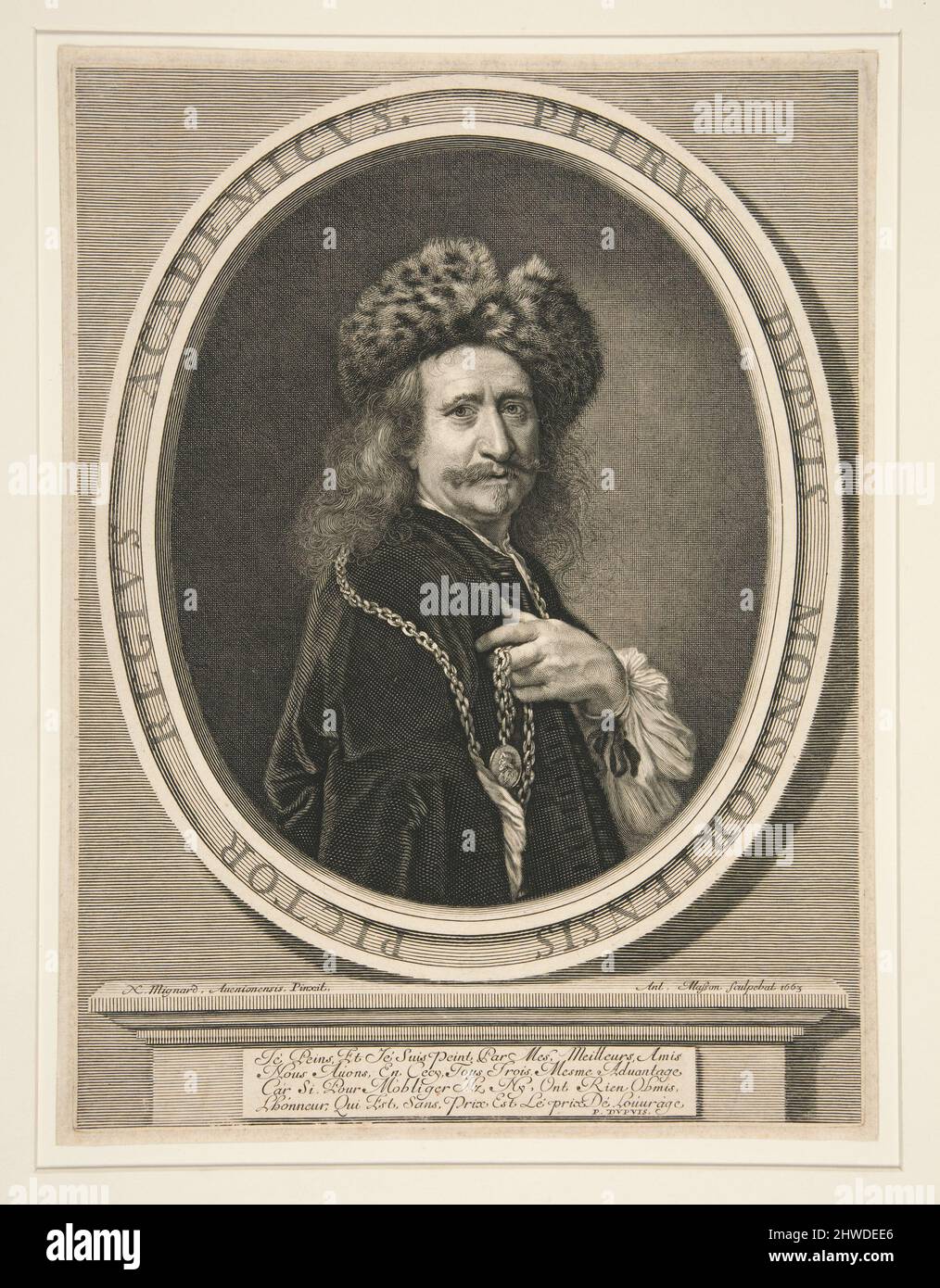 Pierre Dupuis. Engraver: Antoine Masson, French, 1636–1700After ...