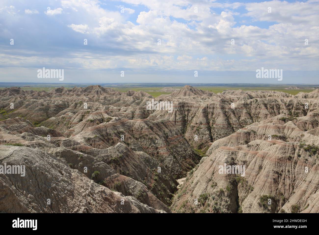 Badlands National Park southwest of South Dakota, United States Stock ...