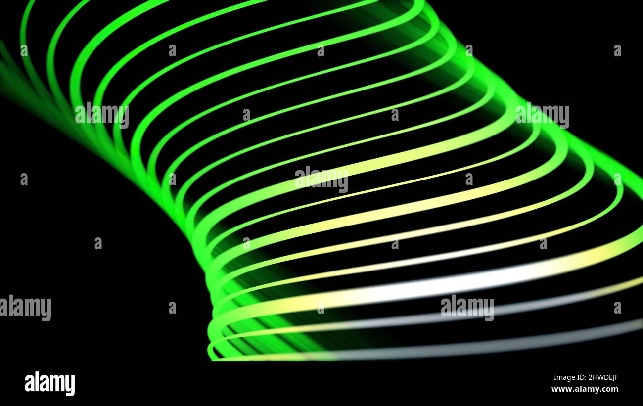 Abstract animation of colored lines on a black background. Animation ...