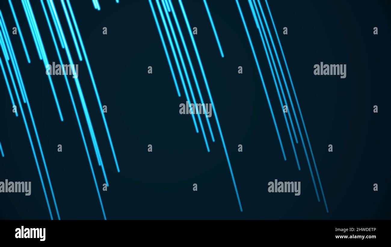 Lines falling down on black background. Digital design concept ...