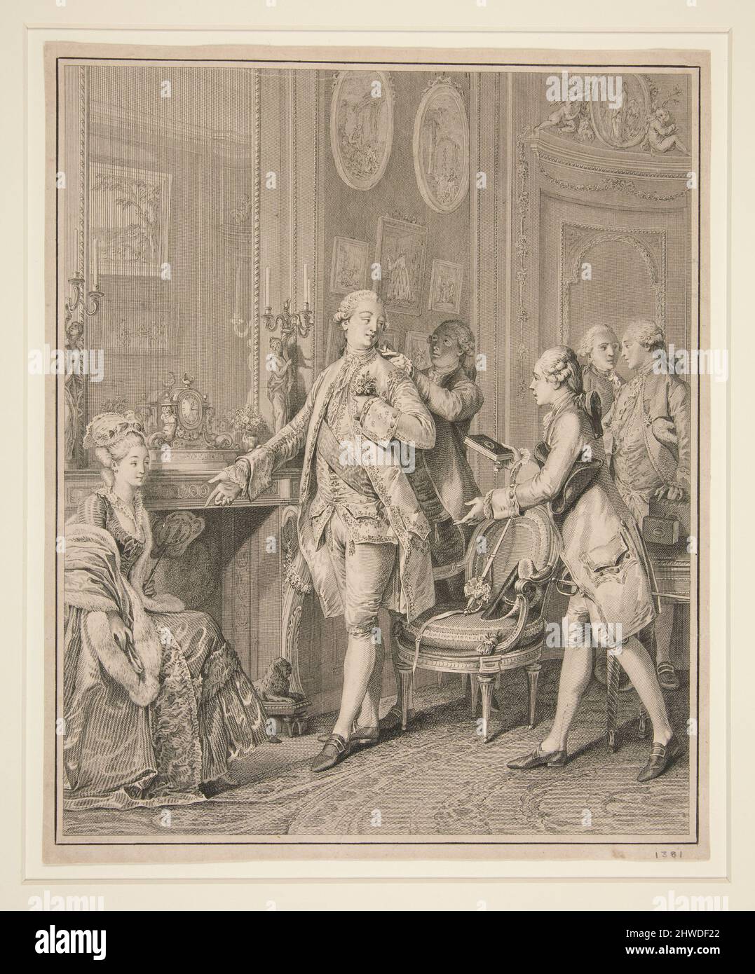 Drawing Room Scene (Preparation for a Ceremony). Artist: Unknown Stock ...