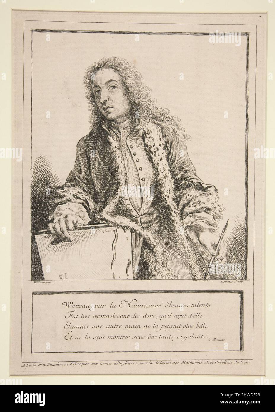 Jean antoine watteau self portrait hi-res stock photography and images ...