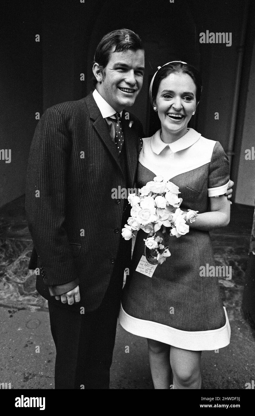 The wedding of Neville Hughes, who plays the Reverend Peter Hope in ATV ...