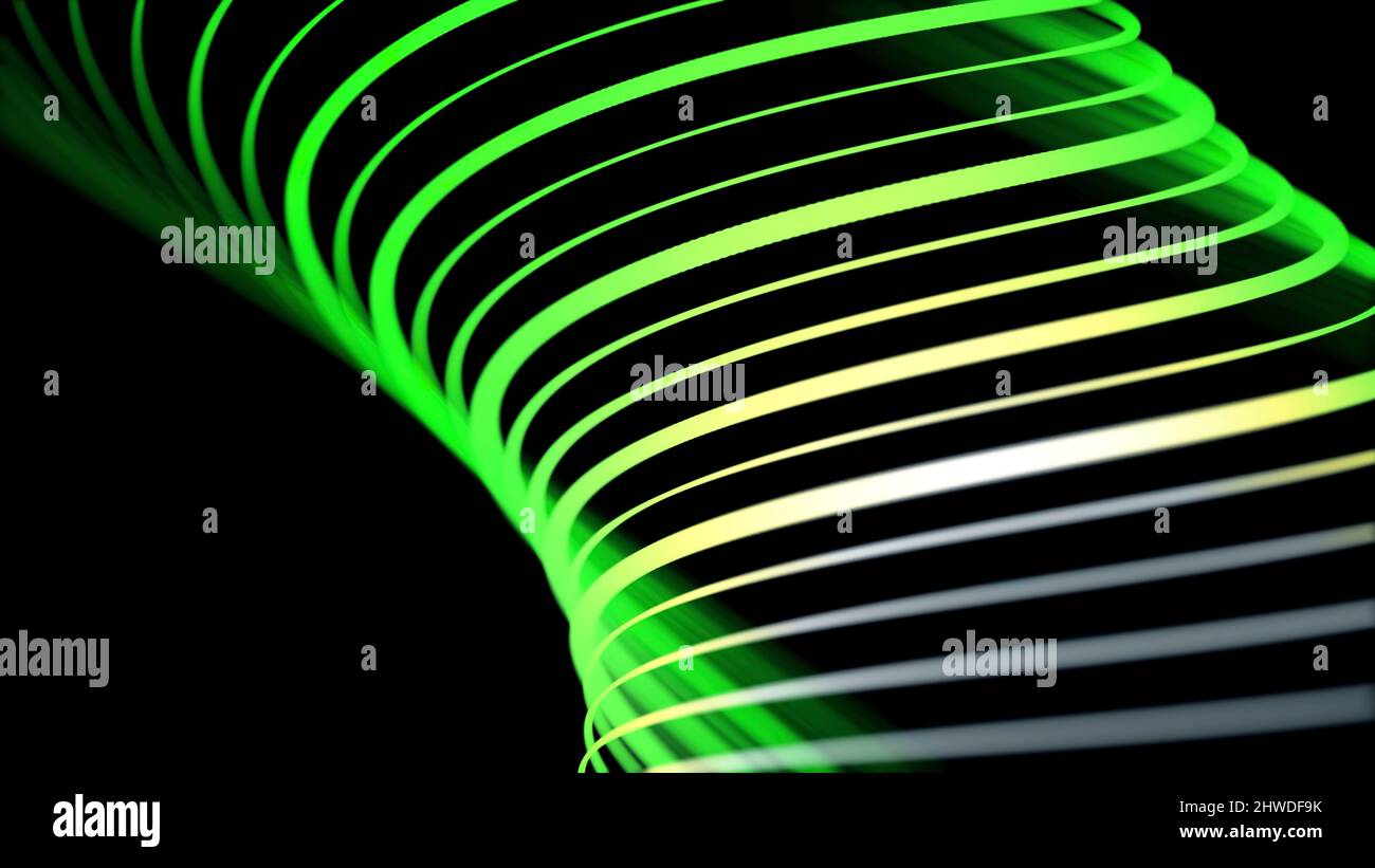Abstract animation of colored lines on a black background. Animation ...