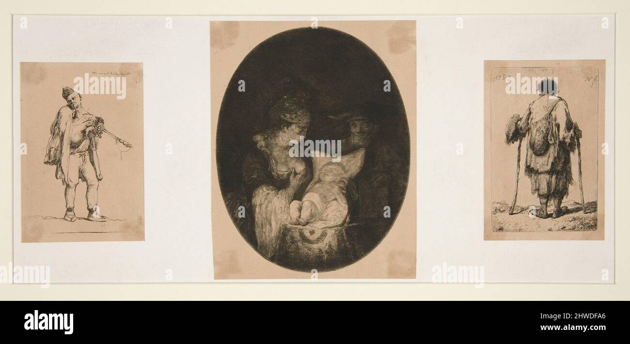 23 Small Etchings on 3 Sheets. Artist: Jean-Pierre Norblin, French ...