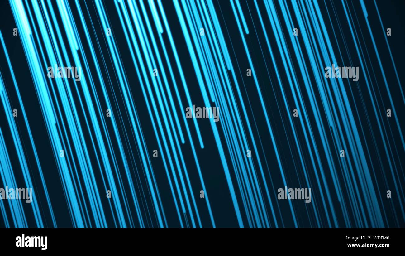 Lines falling down on black background. Digital design concept ...