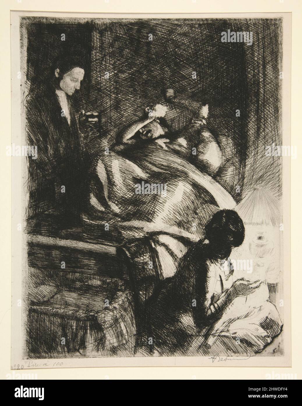 L’Accouchement (Childbirth). Artist: Albert Besnard, French, 1849–1934 ...