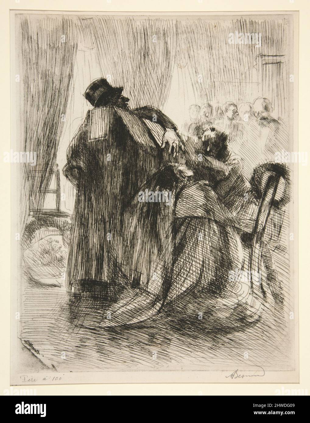 Le Deuil (Mourning). Artist: Albert Besnard, French, 1849–1934 Stock ...