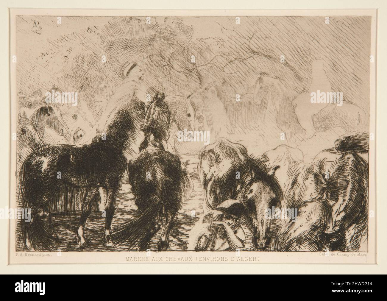 Marché aux Chevaux (Environs d’Alger) [Horse Market (Near Algiers ...