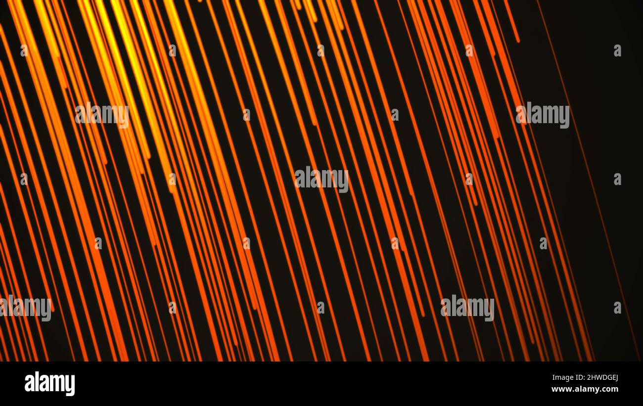 Lines falling down on black background. Digital design concept ...