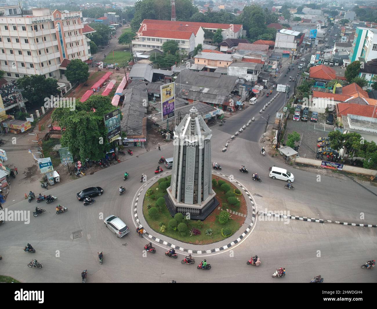 Pamulang, South Tangerang, Banten, Indonesia - Maret 5, 2022 : Aerial ...