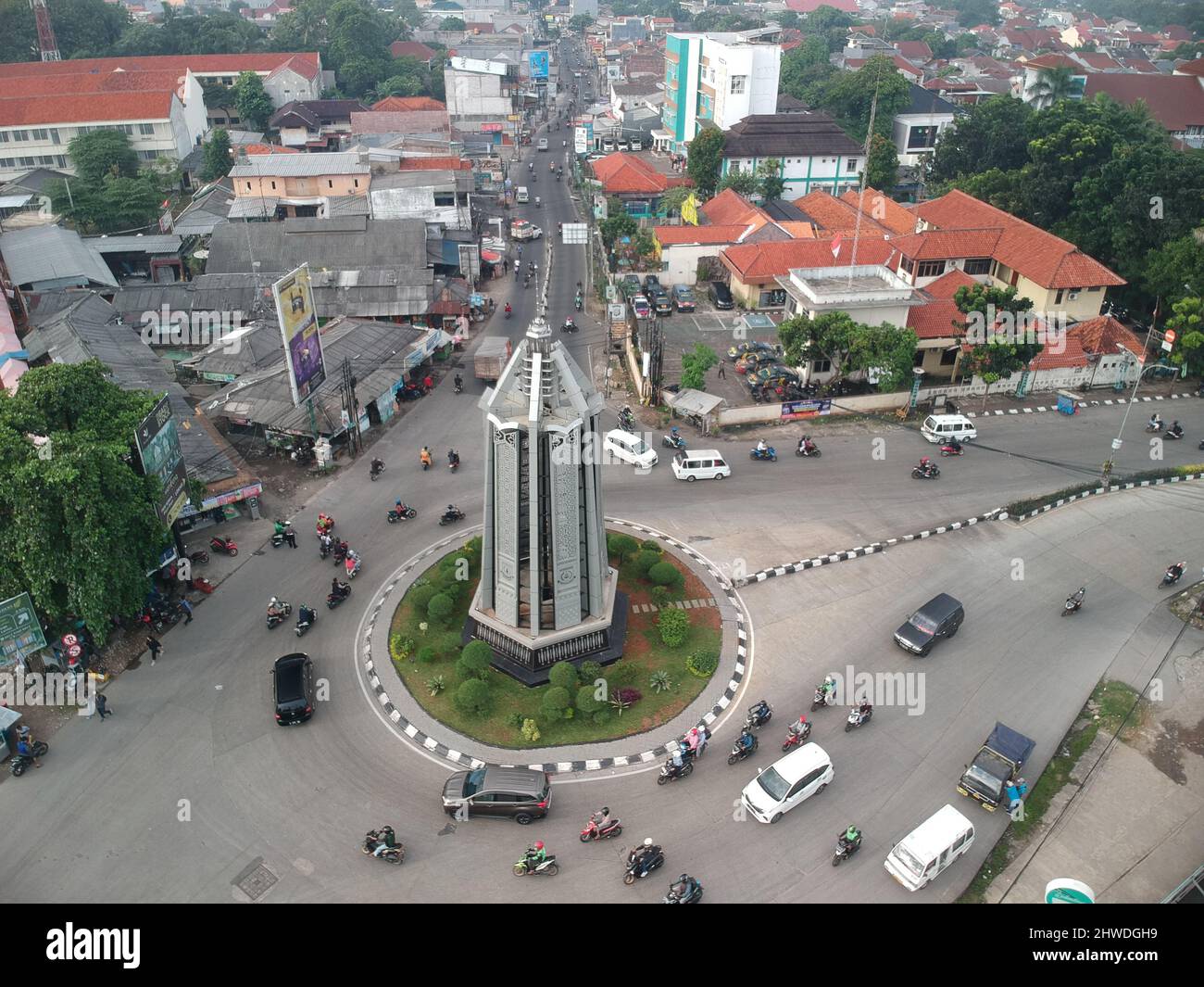 Pamulang, South Tangerang, Banten, Indonesia - Maret 5, 2022 : Aerial ...