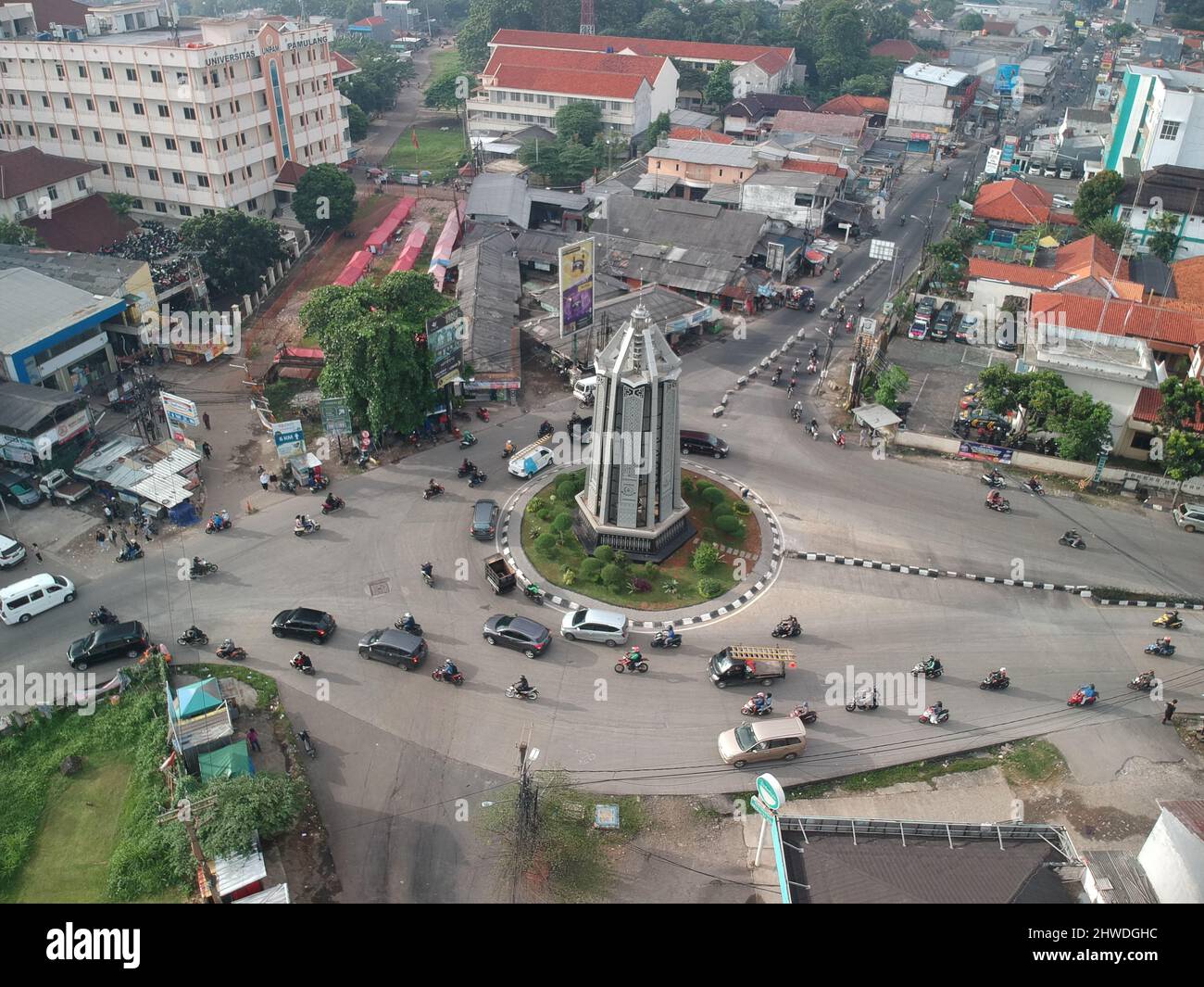 Pamulang, South Tangerang, Banten, Indonesia - Maret 5, 2022 : Aerial ...