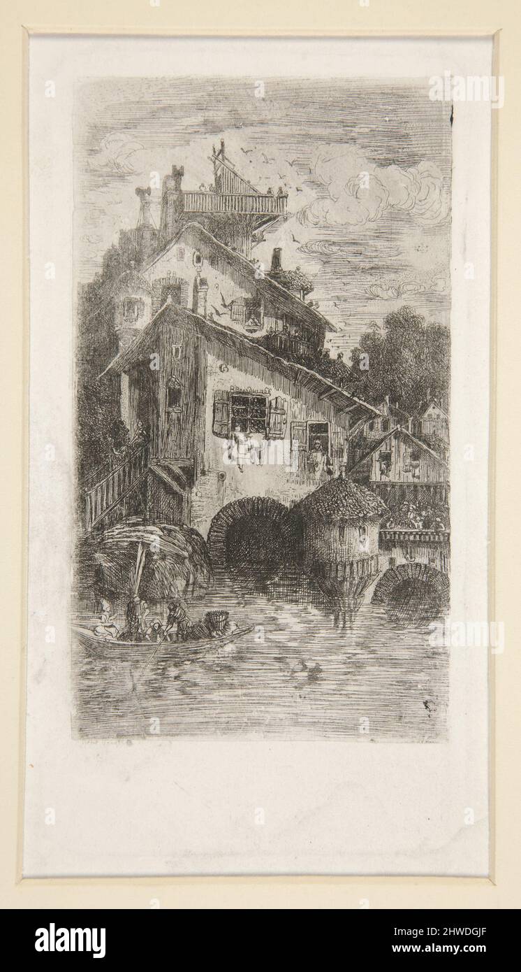 The Mill. Artist: Rodolphe Bresdin, French, 1822–1885 Stock Photo - Alamy