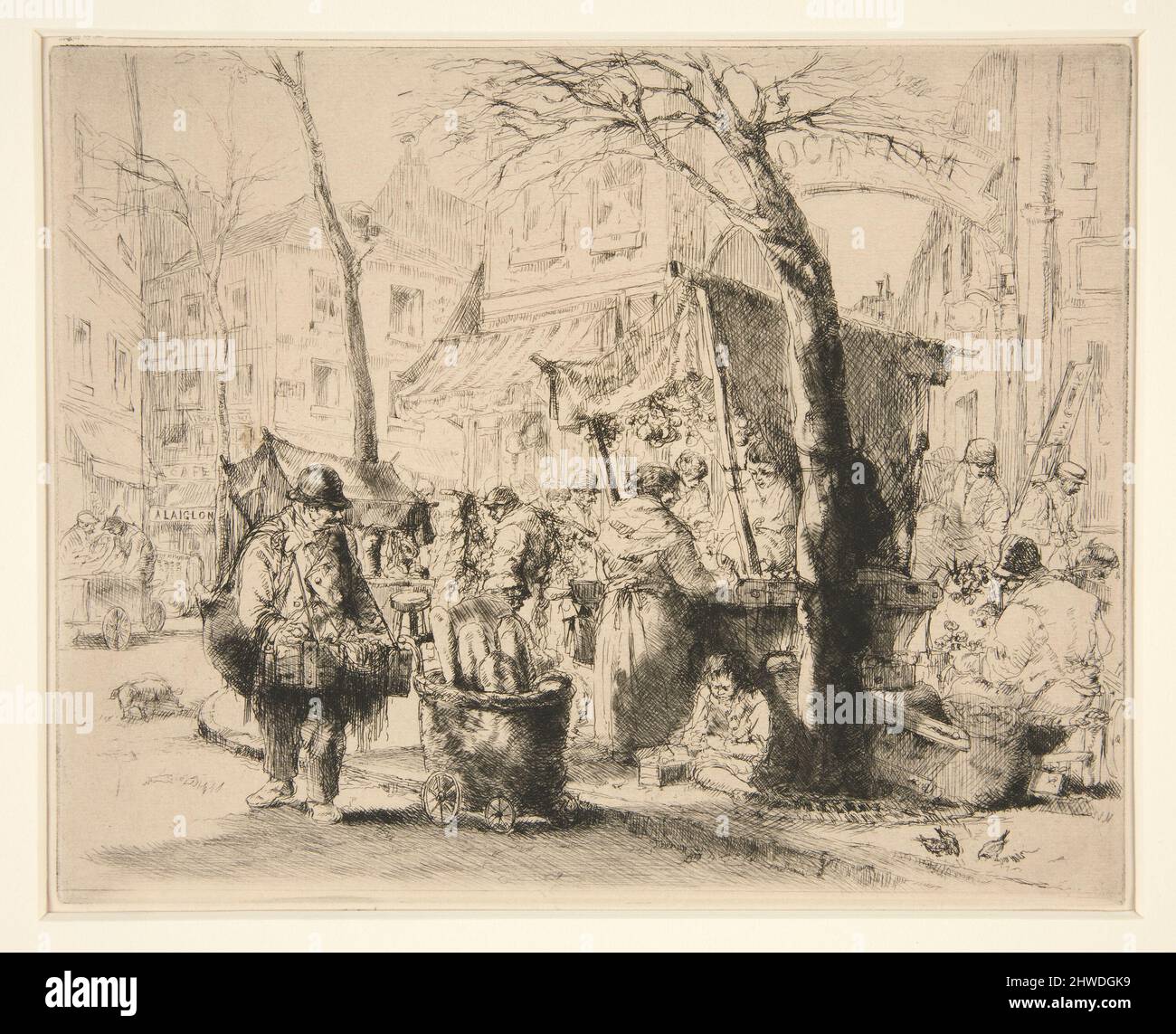 Avenue Clichy. Artist: Auguste Brouet, French, 1872–1941 Stock Photo ...