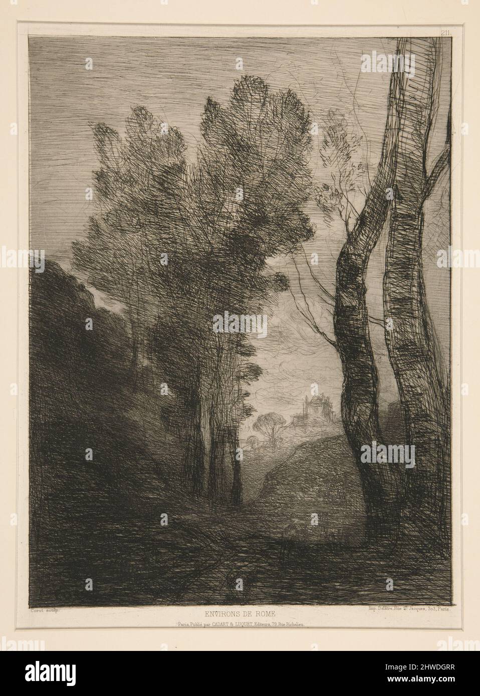 Environs de Rome (Near Rome). Artist: Jean-Baptiste-Camille Corot ...