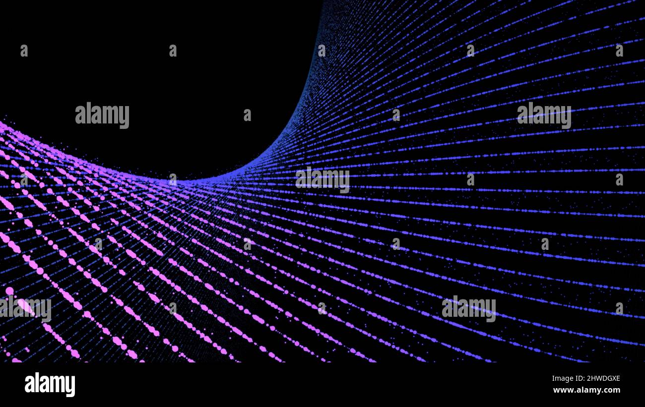 Abstract Lighting moving color line. Animation. Technology network ...