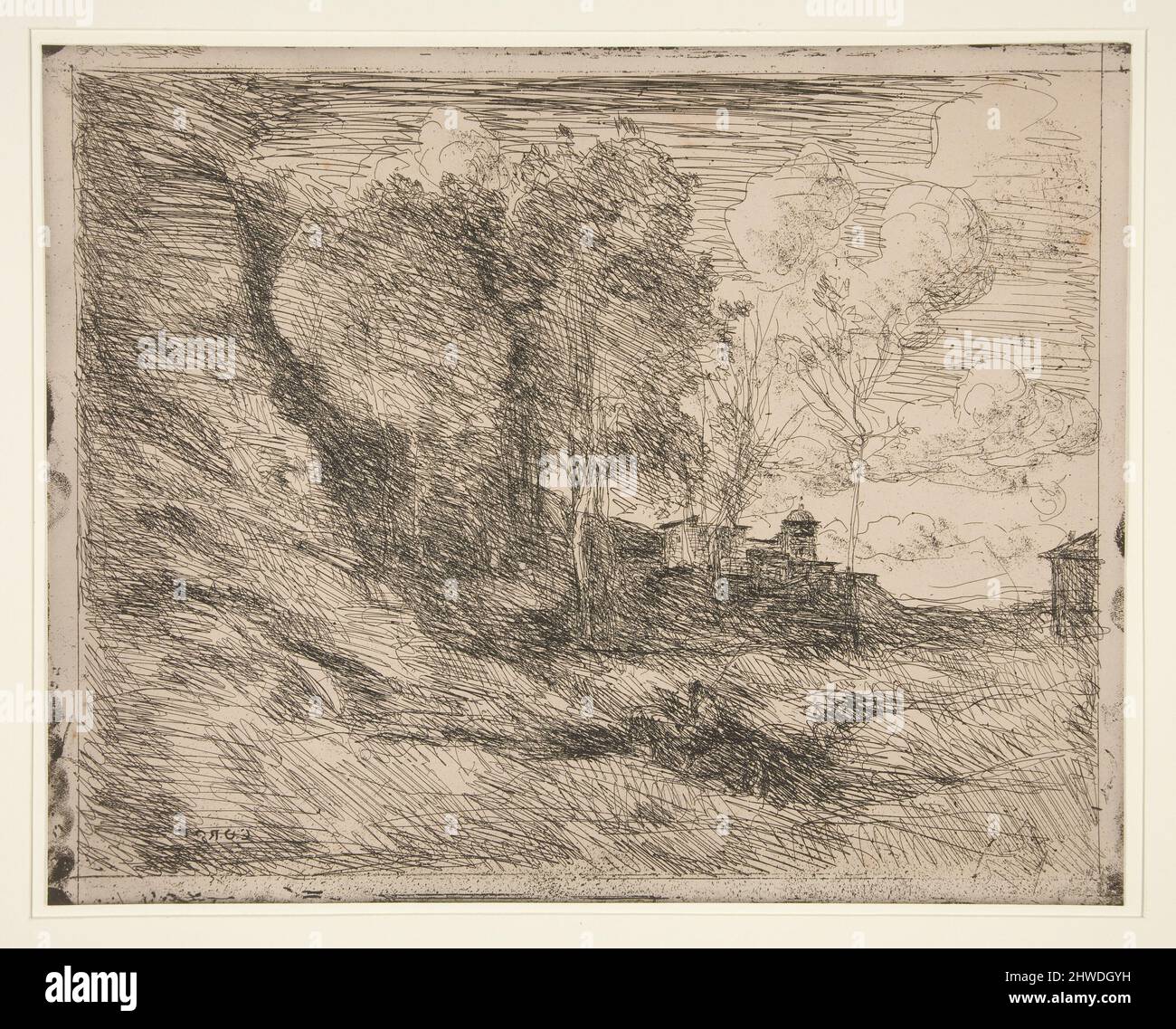 Souvenir d’Ostie (Memory of Ostia). Artist: Jean-Baptiste-Camille Corot ...