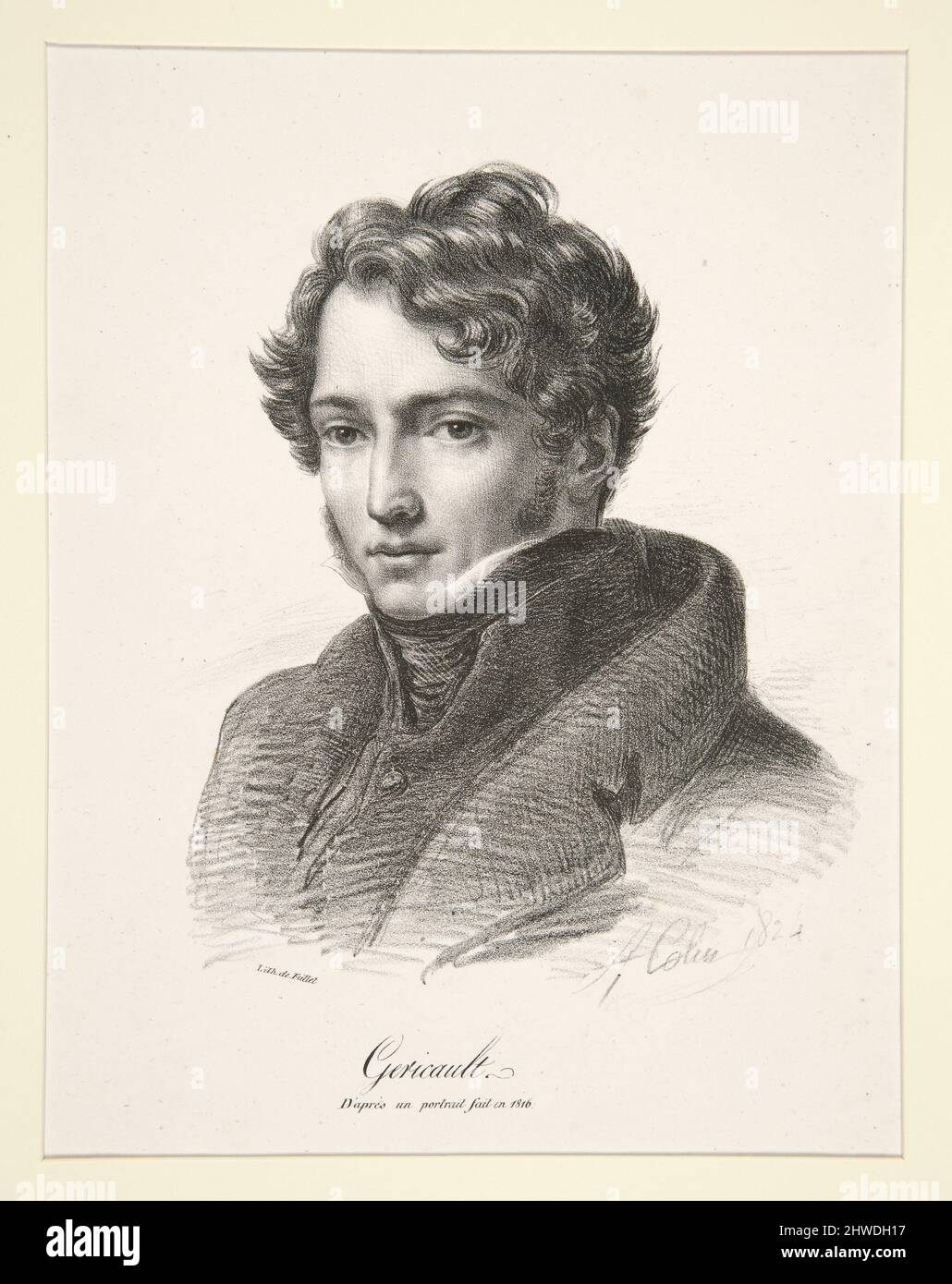 Portrait of Géricault. Artist: Alexandre-Marie Colin, French, 1798–1875 ...
