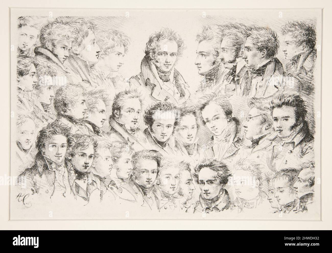 L’Atelier de Girodet - Portraits of thirty-two pupils. Artist ...