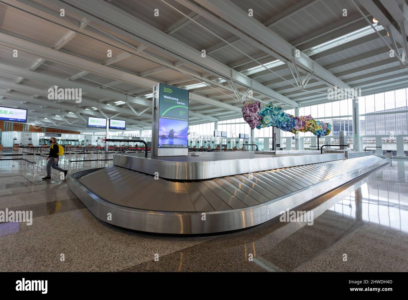 Overview of the Grand Hall of the new International Arrivals Facility ...