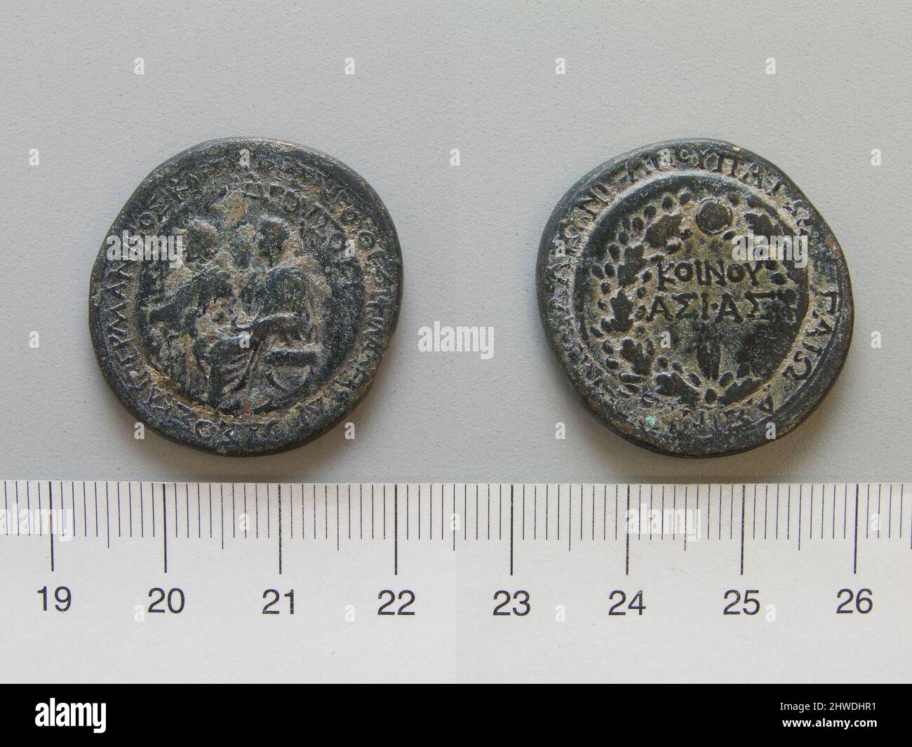 Coin from Sardis. Magistrate: proconsul Asinius PollioHonorand: Julius ...