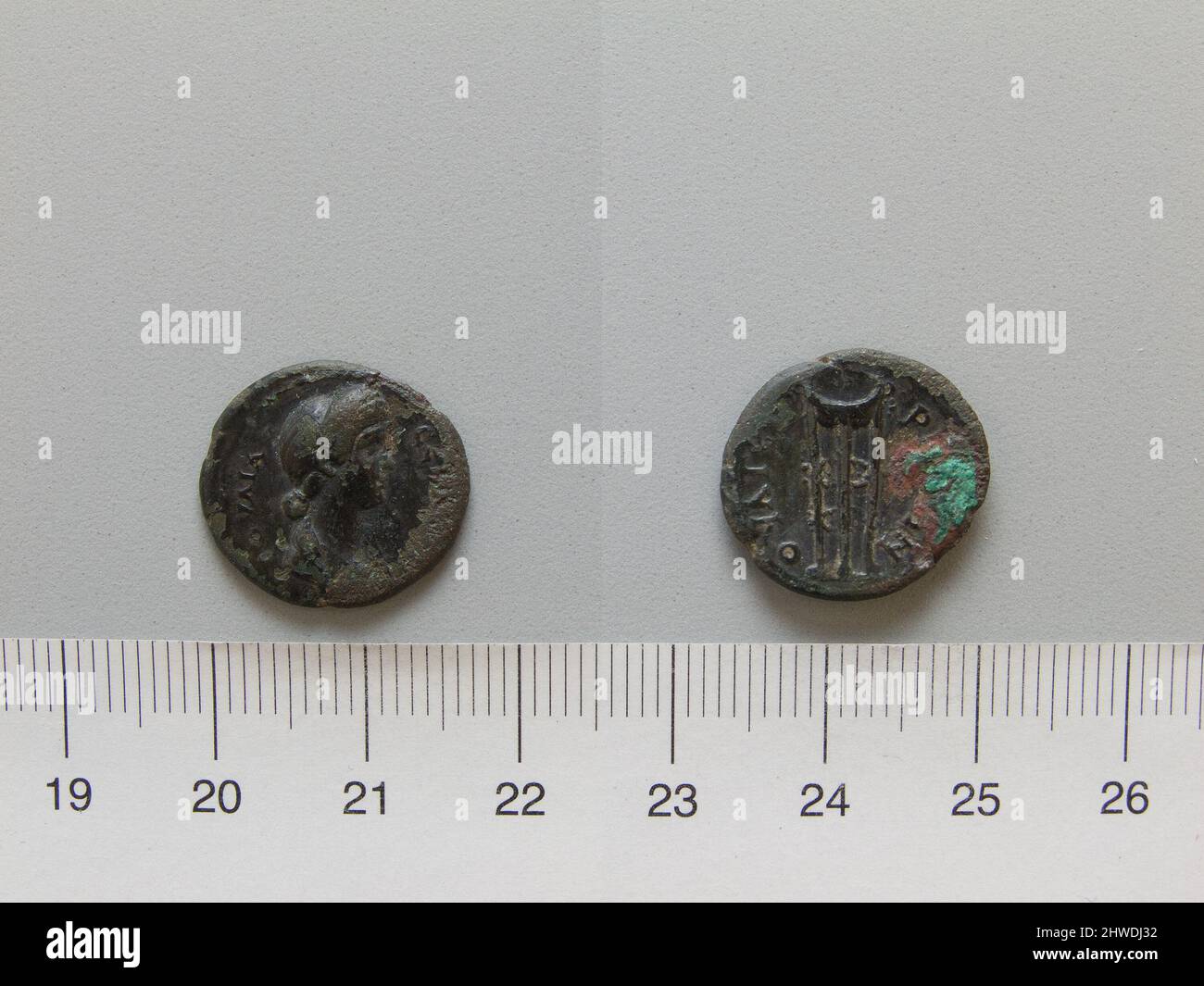 Coin of Titus, Emperor of Rome from Thyatira. Ruler: Titus, Emperor of ...