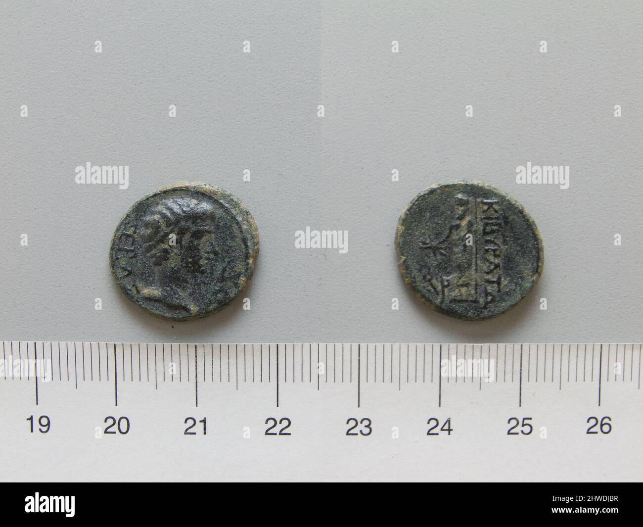 Coin of Augustus, Emperor of Rome from Cibyra. Ruler: Augustus, Emperor ...