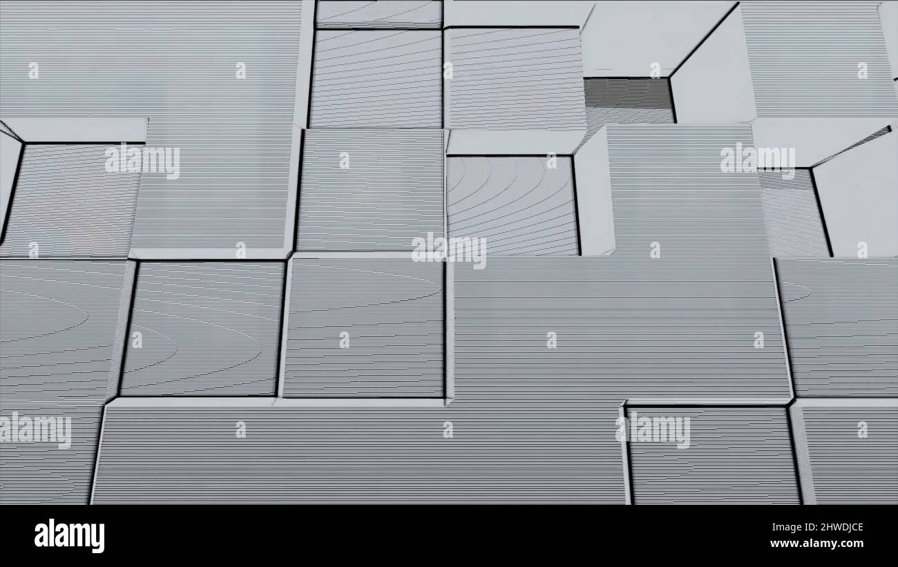 Abstract background of White geometric surface. Computer generated seamless loop abstract motion ...