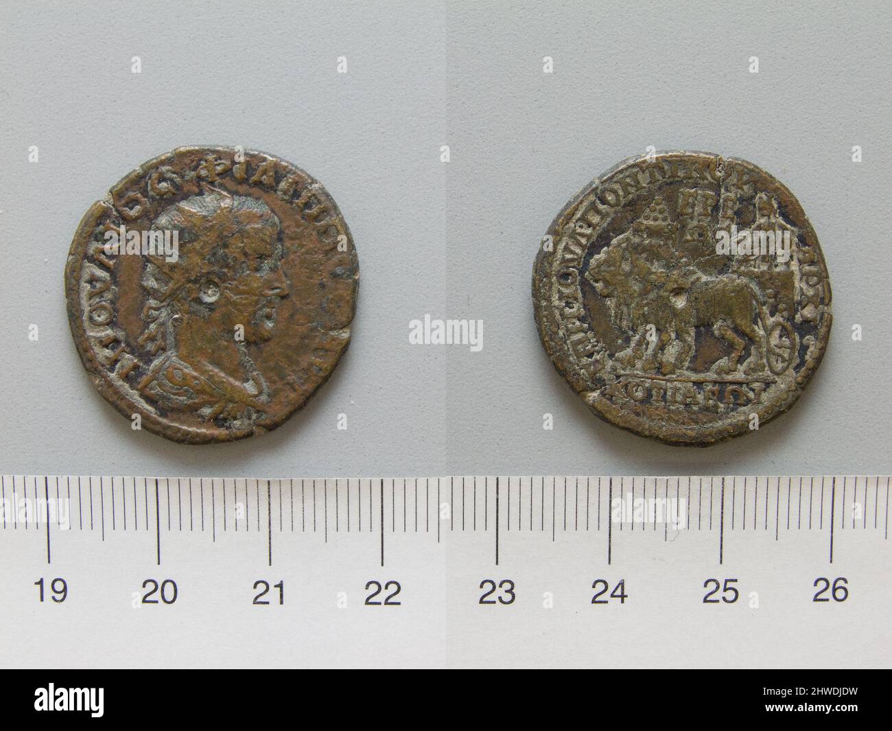 Coin of Philip I, Emperior of Rome from Cotiaeum. Ruler: Philip, the ...