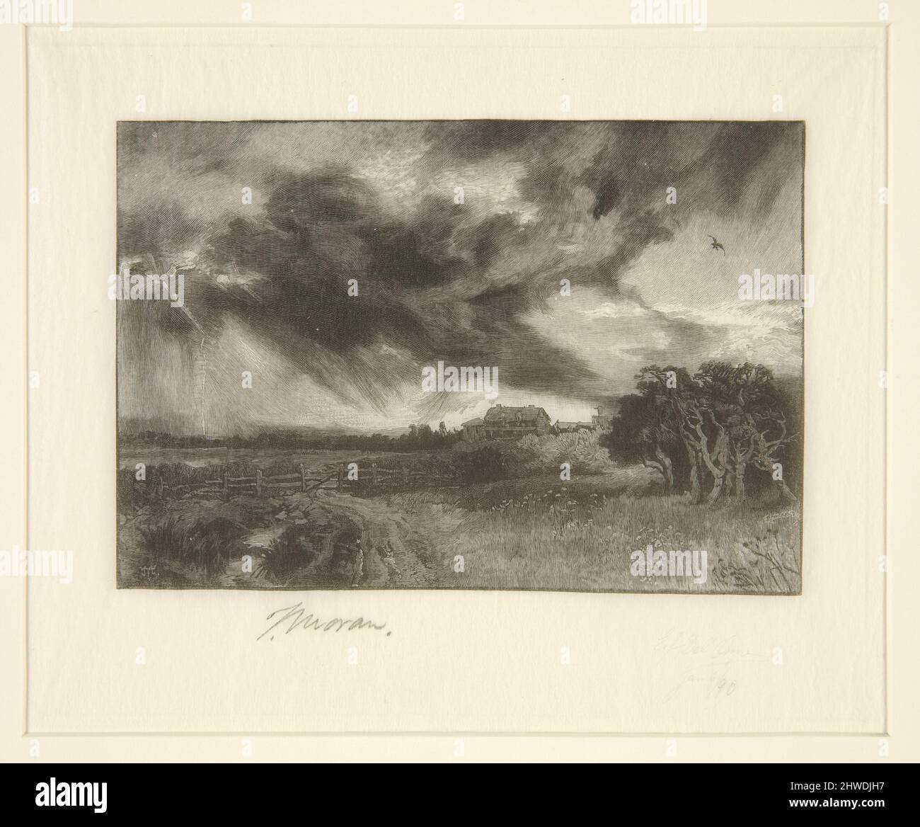The Tornado. Artist, possibly by: Eugenie Delorme, French, active late ...