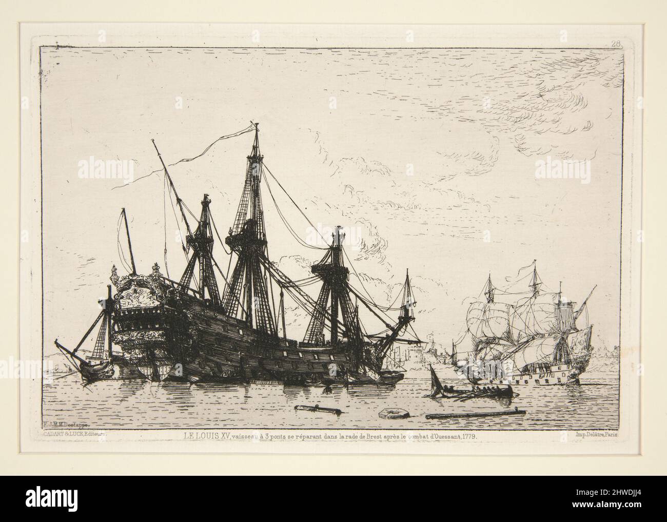 Le Louis XV, 1779. Artist: François Jacques Marie Maurice Destappe ...