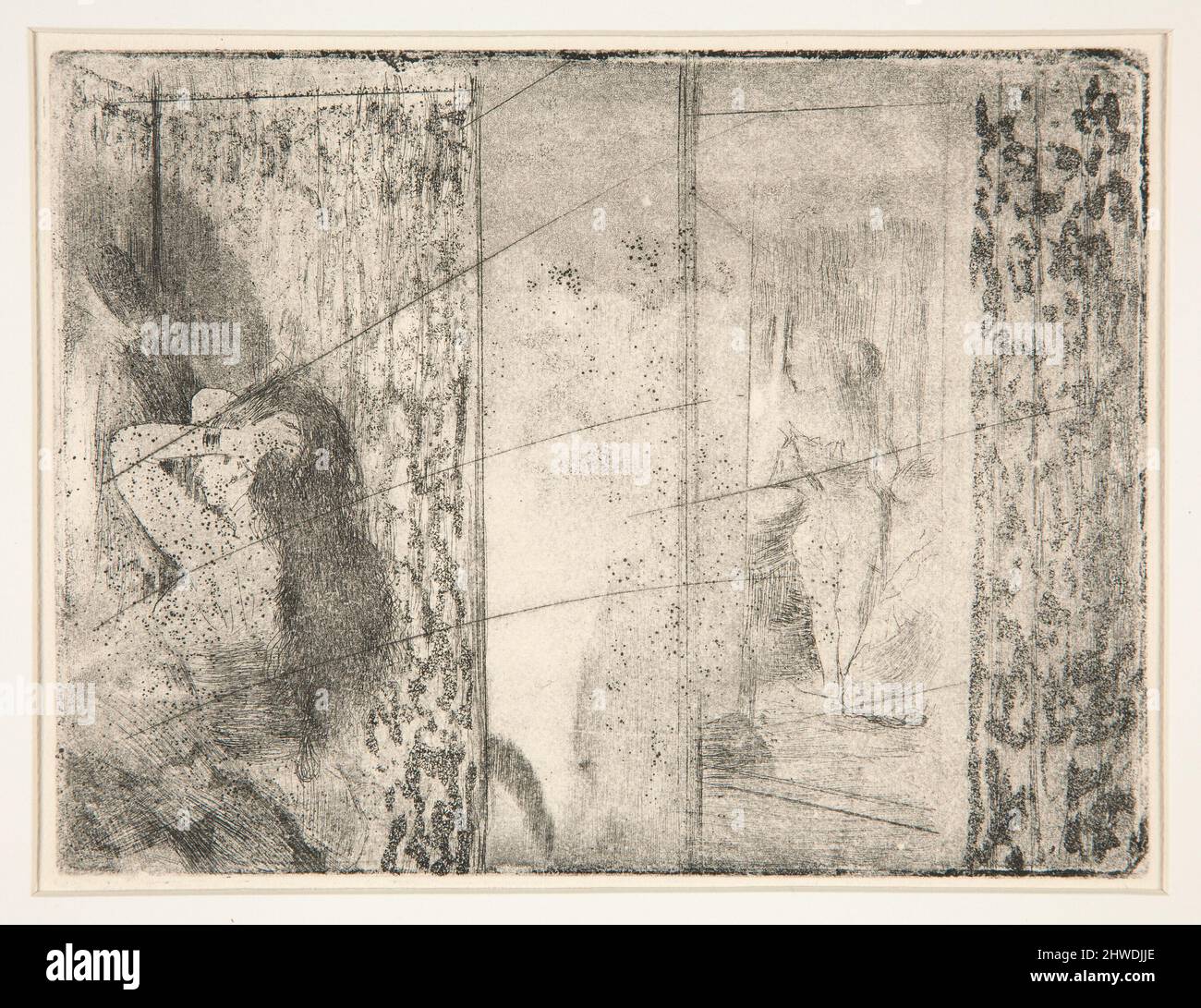 Loges d’Actrices (Actresses’ Dressing Rooms). Artist: Edgar Degas ...